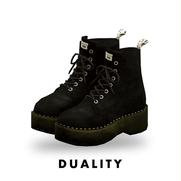 【ブーツ】HIGH-SOLE BOOTS 【VRC】#duality_booth - 𝗗𝗨𝗔𝗟𝗜𝗧𝗬 - BOOTH