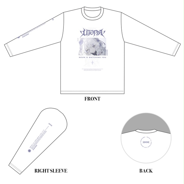 Long Sleeve T-shirt - NEUN UTOPIA - RK Music Official Shop - BOOTH