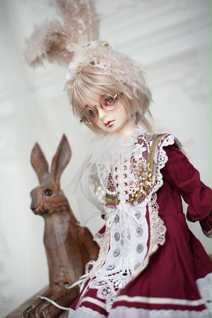 [チェシャー・キャットΔ ショート丈] レッド SD・SDGr男の子用衣装セット - Tableau Vivant - BOOTH