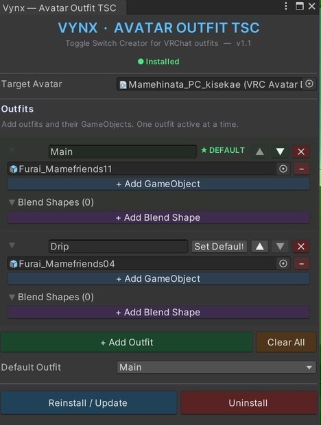 VRChat - Easy Toggle Switch Builder - vynx - BOOTH