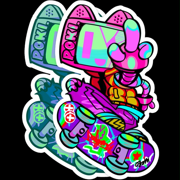 #POKI STICKER (gf) - ozaki on-demand factory - BOOTH