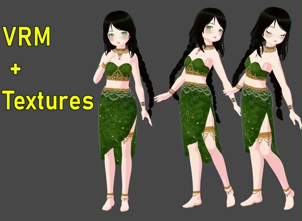 VRM+textures - Evilgreen's corner - BOOTH