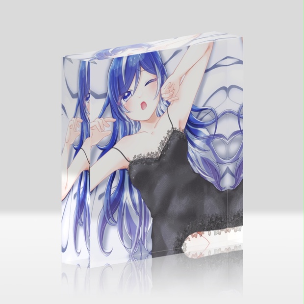 未完。1枚絵アクリルブロック - mikan-ir - BOOTH