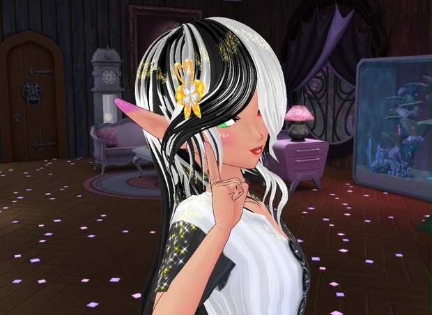 Ruby Wings Hair Accessory - Haelionthyne the Fae - BOOTH