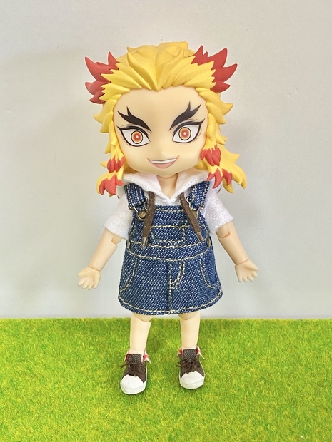 ①スカートオーバーオール(紺) 半袖パーカー(白)セット - SIN屋敷 - BOOTH