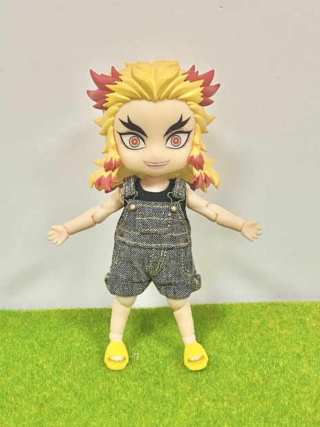 ④ ショートオーバーオール(グレー)タンクトップ(黒)セット - SIN屋敷 - BOOTH