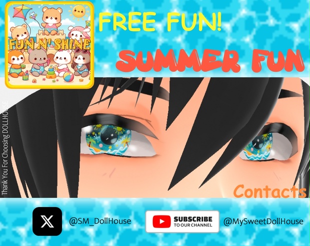 Summer Fun Contacts | 夏の楽しい連絡先 - Doll House - BOOTH