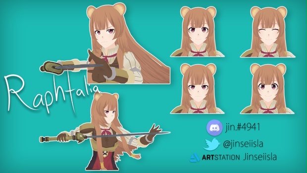 Raphtalia VRCHAT MODEL - jinseiisla - BOOTH