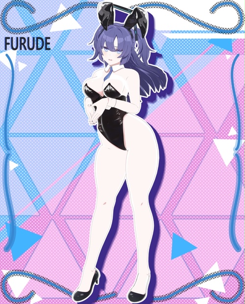 早瀬ユウカ (バニーガール Ver.) / Hayase Yuuka (BunnyGirl Ver.) 3D VRC - furude - BOOTH