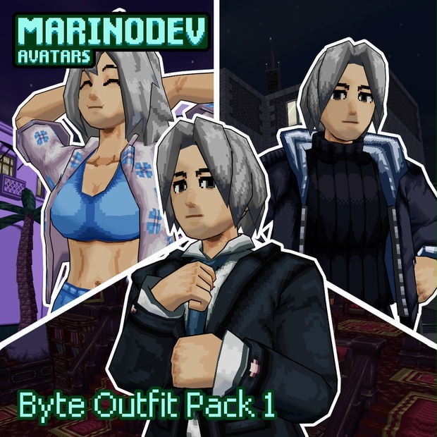 Byte Outfit Pack 1 - MarinoDev Avatars - BOOTH