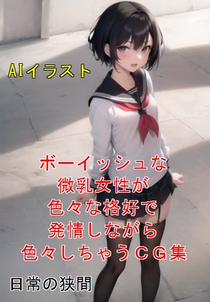 ボーイッシュな微乳女性が色々な格好で発情しながら色々しちゃうCG集 - jamjamjamjam - BOOTH