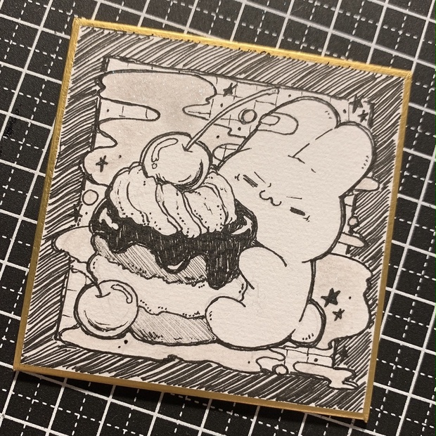 ヴちゃん 豆色紙 チェリーケーキ - ayatani tokage - BOOTH