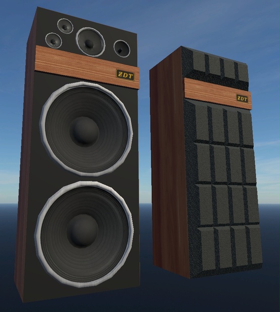 【Free DL】Vintage Tower Speaker - junotanuki - BOOTH