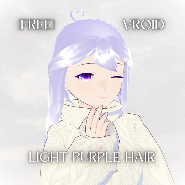 [FREE] Light Purple Hair - VRoid - AkariHimeVT - BOOTH