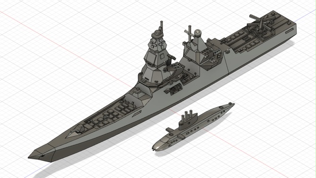 1/3000 リーデル型 / Project 23560 Lider - 船ハムカツ - BOOTH