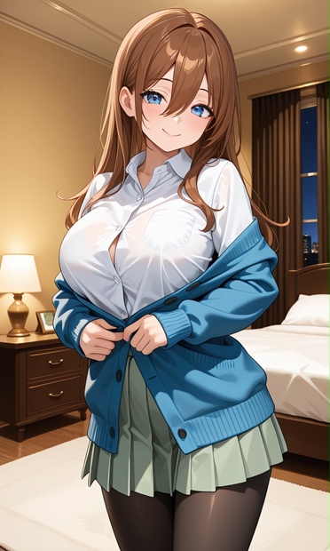 ホテルと中野三玖 - ふるやのCG - BOOTH