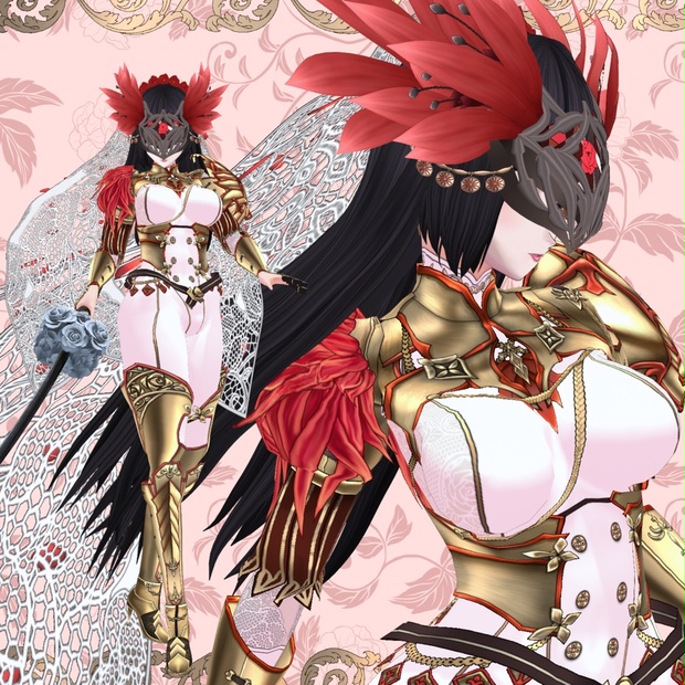 【Vroid】花の戦乙女【ヴァルキリー】 - 緋檻屋 Scarlet Cage - BOOTH