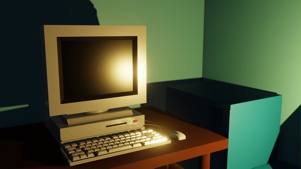 昭和レトロなパソコン 3DCGモデル - ryomusic - BOOTH