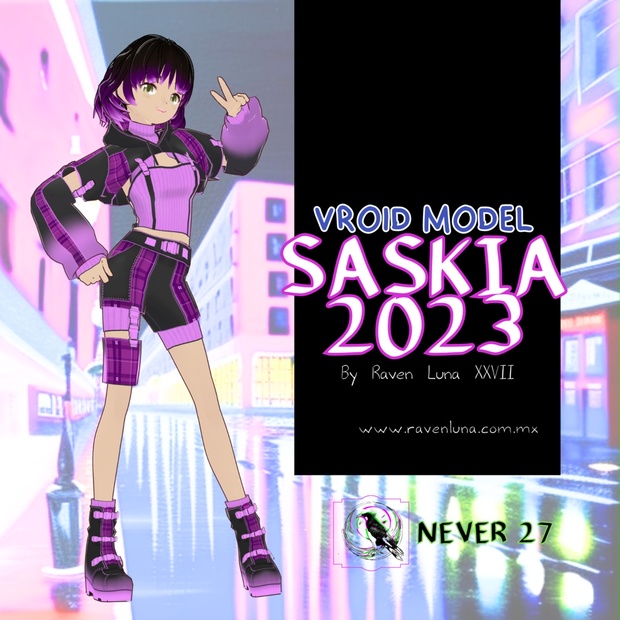 Model 3D vrm =-= SASKIA 2023 =.= - Never27 - BOOTH