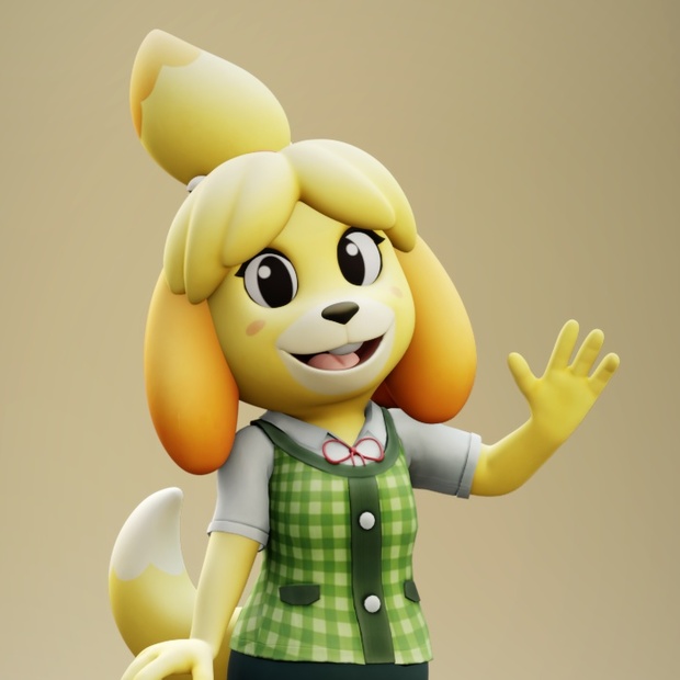 Isabelle VRchat Avatar - jabberdeer - BOOTH