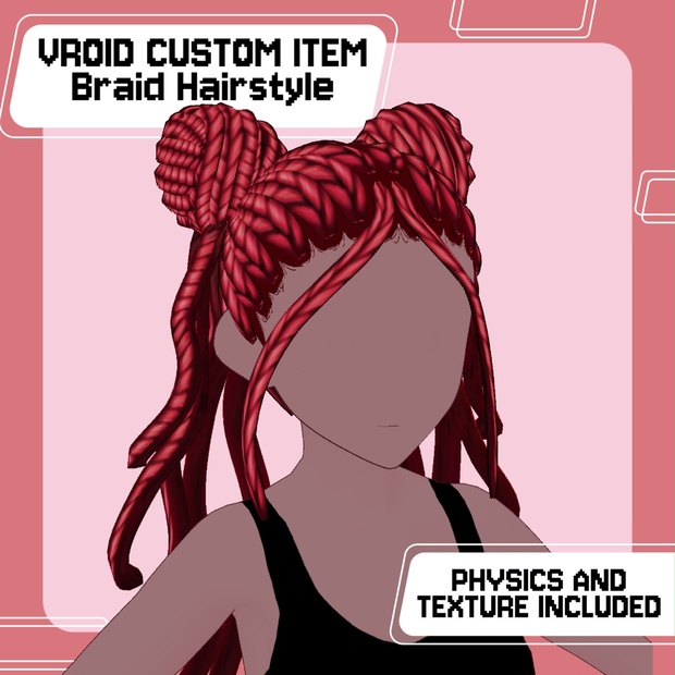 【VRoid】HairStyle Preset Braid - zhaolian - BOOTH