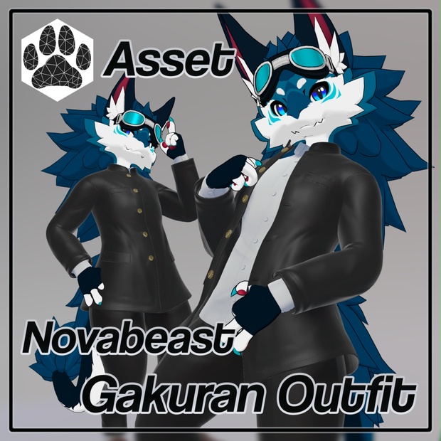 Novabeast Gakuran Outfit [VRChat] 学ラン - Pawlygon - BOOTH