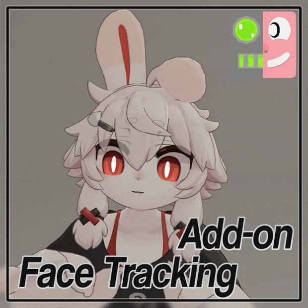 VRChat - 【Yue -ユエ-】 - Face Tracking Addon - Pawlygon - BOOTH