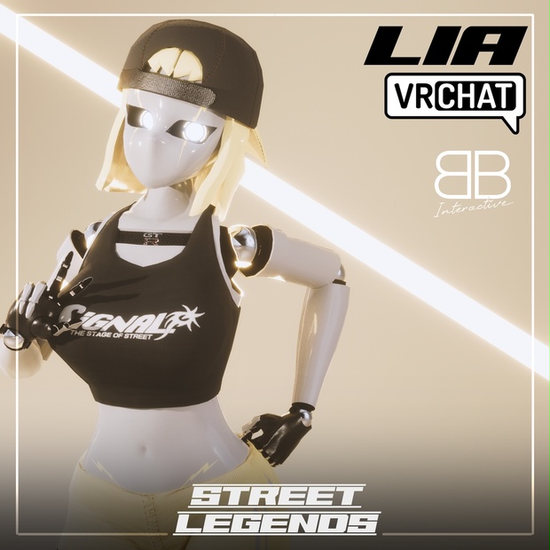 [Original 3D Model] Street Legends Lia VRChat Avatar - Battle Bunny ...