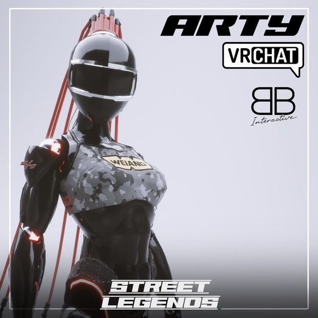 [Original 3D Model] Street Legends Arty VRChat Avatar - Battle Bunny ...