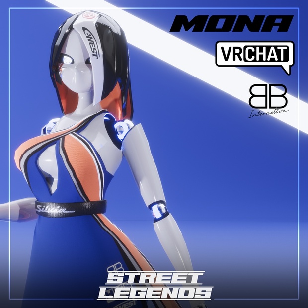 [Original 3D Model] Street Legends Mona VRChat Avatar - Battle Bunny ...