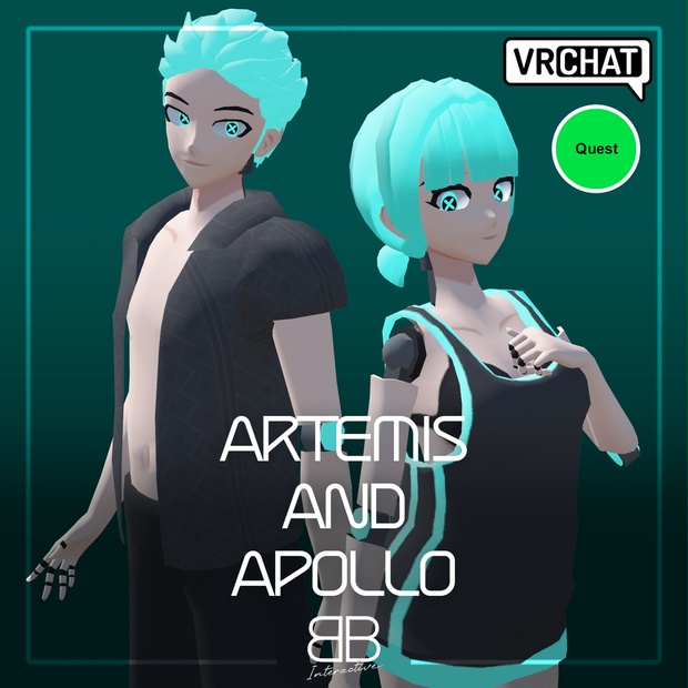 [Original 3D Model] Artemis & Apollo VRChat Bases + Avatars || Quest ...