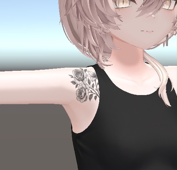 肩にタトゥー【真央-mao-/りりか対応/無料】 - uvrc - BOOTH