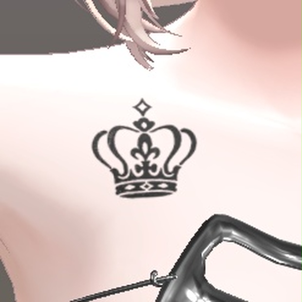 肩に王冠のタトゥー【真央-mao-/りりか対応/無料】 - uvrc - BOOTH