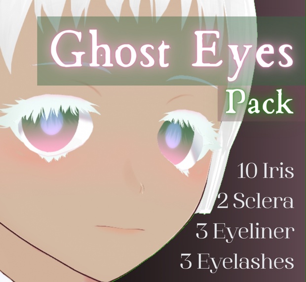 【VRoid Stable Ver】Ghost Eyes Pack - LUK4 - BOOTH