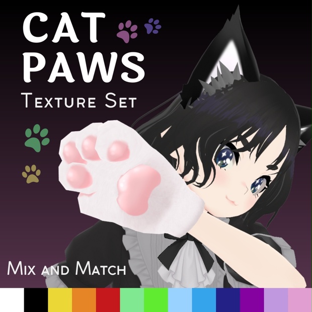 【VRoid Stable Ver】 Cat Paws Texture Set - LUK4 - BOOTH