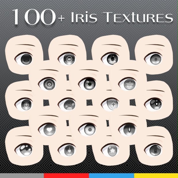 【VRoid Stable Ver】 100+ Iris Textures - LUK4 - BOOTH