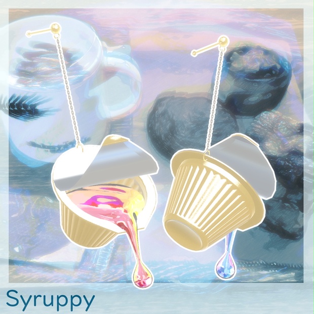【ギミック付き】イヤリング Syruppy - 毛玉堂 - BOOTH