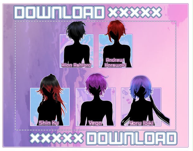 MMD // Hair Pack 2# DOWNLOAD // P2U // - 𝗔𝗫𝗘𝗟 -【COMMISSION OPEN!】| 𝗠𝗠𝗗 ...