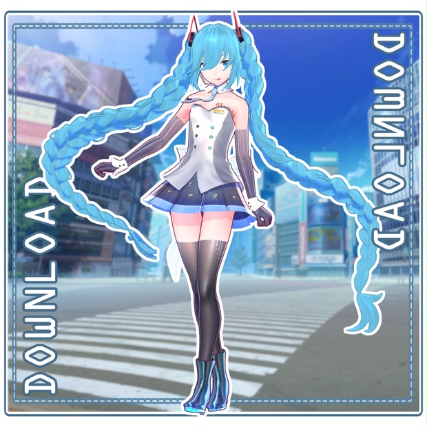 MMD // Twinbraids hair DOWNLOAD - 𝗔𝗫𝗘𝗟 -【COMMISSION OPEN!】| 𝗠𝗠𝗗 - BOOTH