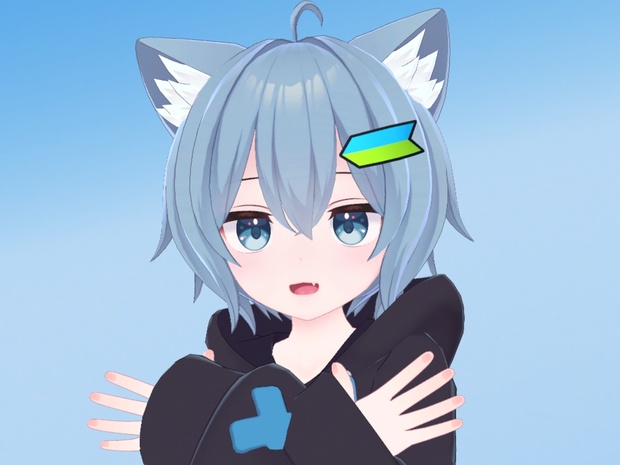 【想定：VRChat】初心者ヘアピン ~ ラスクちゃん用 ~ デフォルトヘアピンの上から簡単装着 - ちゃちゃWORLD - BOOTH