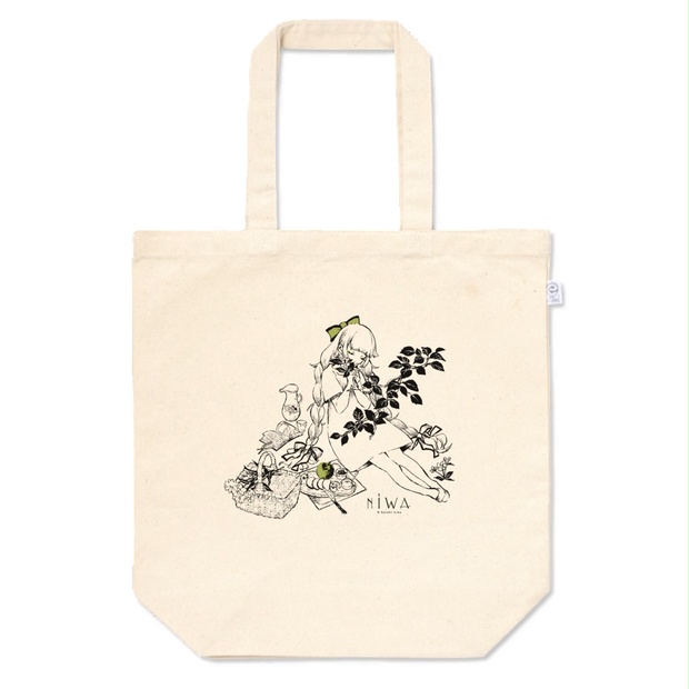 青りんごトートバッグM - niwa - BOOTH