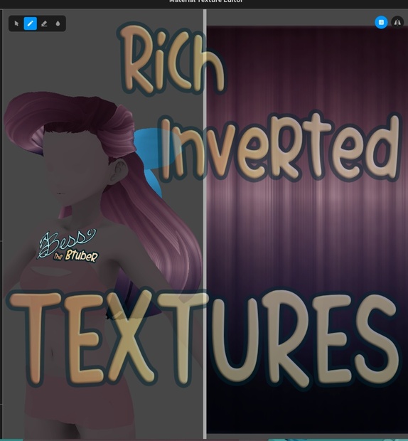 Rich Inverted Hair Textures - BesstheBtuber - BOOTH