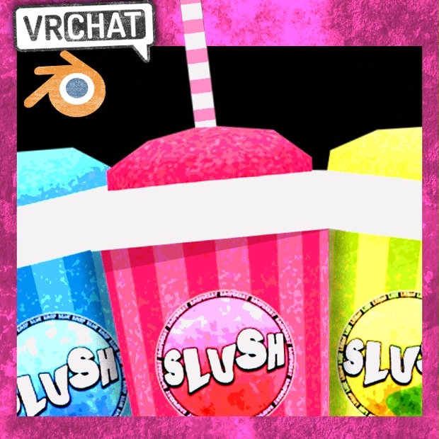 [BLENDER/VRCHAT] Slushie Cup - stellarbat - BOOTH