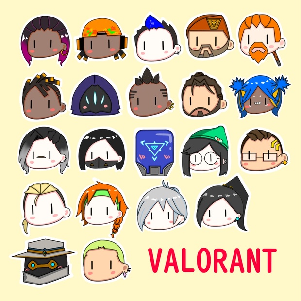 【VALORANT】デフォルメキャラ【mini character】 - 山田屋 - BOOTH