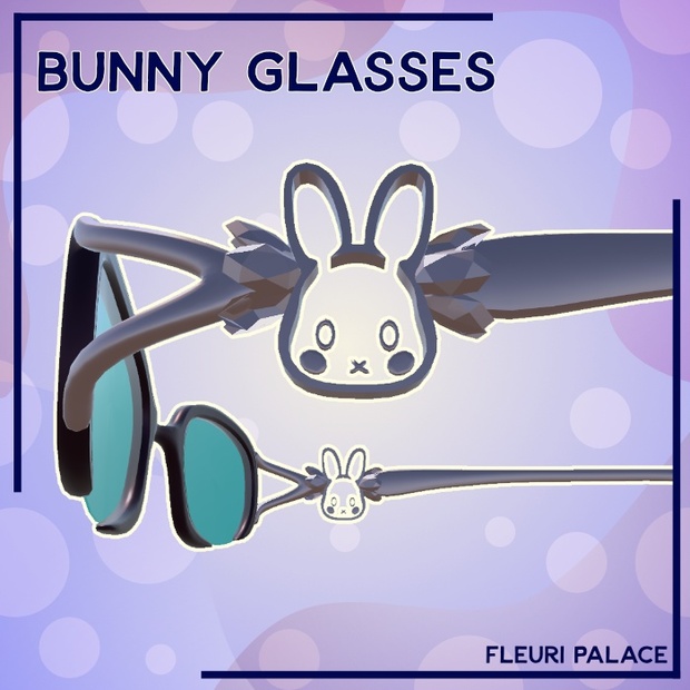 Bunny Glasses | ウサギメガネ| VRC - FleuriPalace - BOOTH