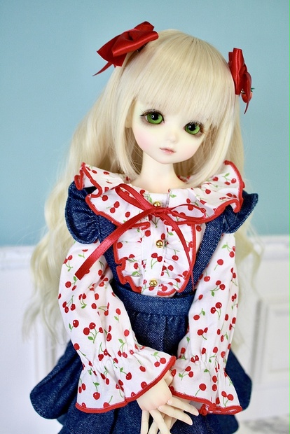 チェリー柄フリルブラウス【MSD/SDM】 - Salon de R - BOOTH
