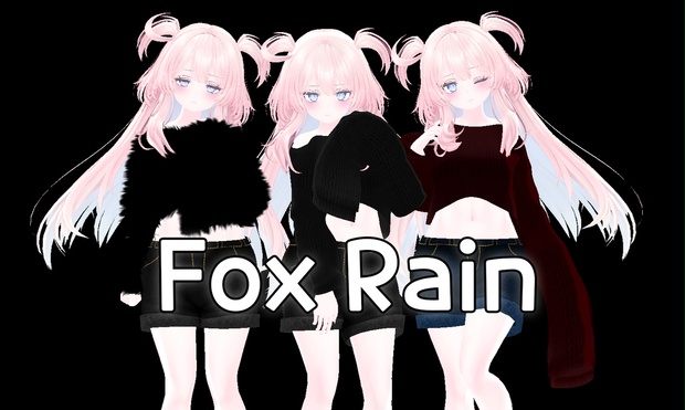 「VRC:セレスティア」Fox Rain - ꒰* ॢꈍ ꈍ ॢ꒱JIHA - BOOTH