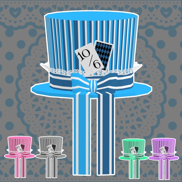 【VRChat想定】アリスのミニハット【PhysBone対応】 - #rururirafu - BOOTH