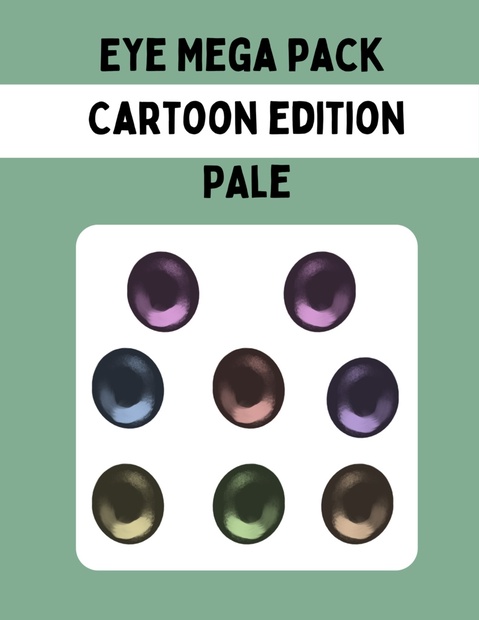 MEGA eye texture cartoon pack pale edition - Ghosty's boo-tique - BOOTH
