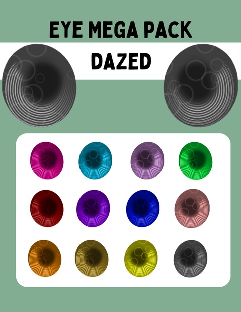 Free MEGA eye pack Dazed - Ghosty's boo-tique - BOOTH
